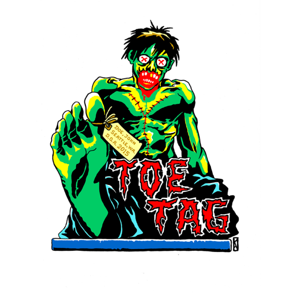 Art and Fliers | THE ACCÜSED A.D / TOE TAG